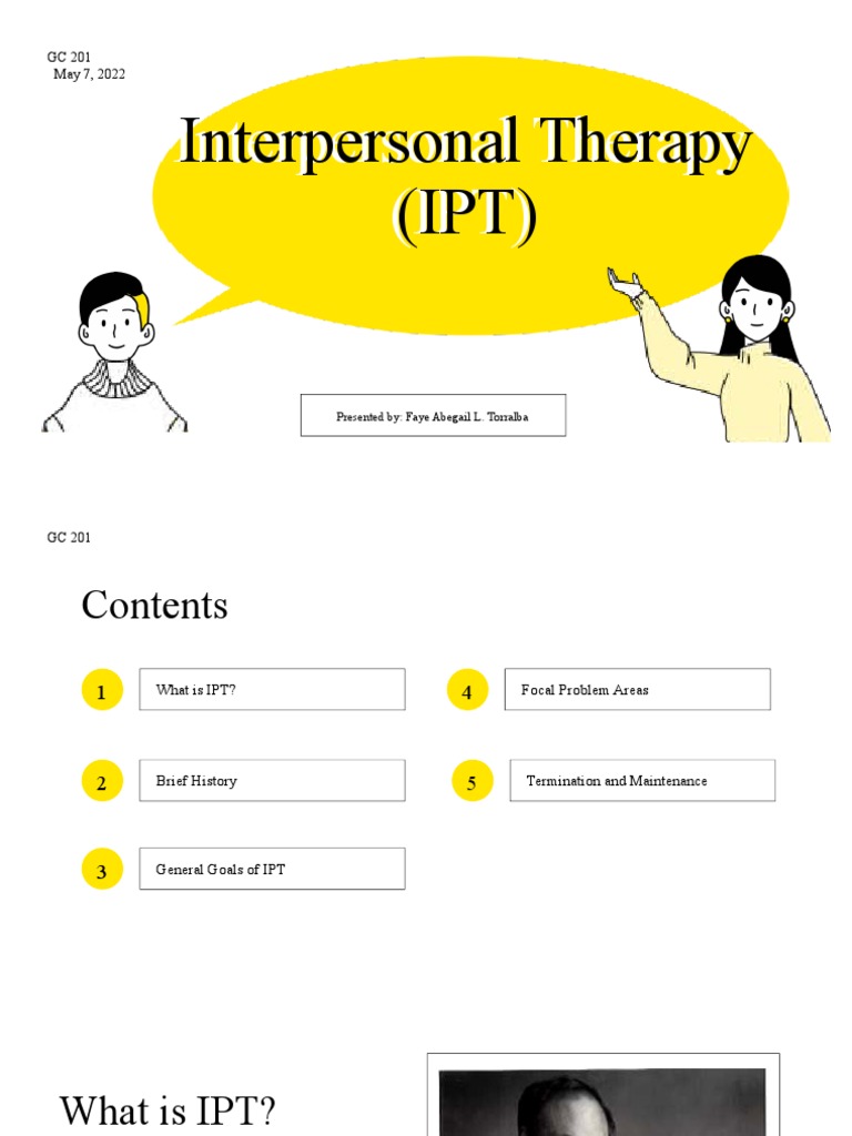 Interpersonal Therapy | PDF
