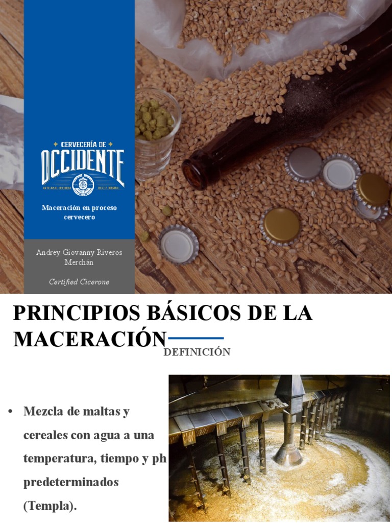 Presentacion Maceración | PDF | Enzima | Almidón