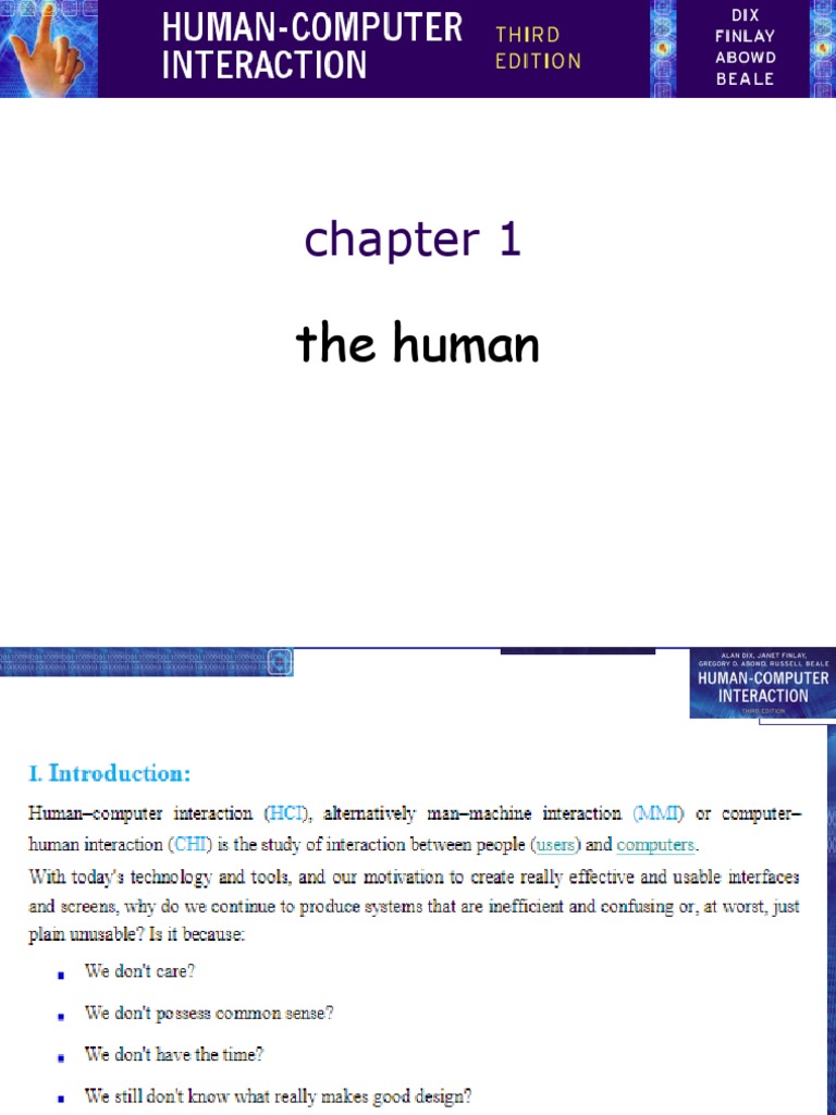 HCI Chapter 1 | PDF | Perception | Visual Perception