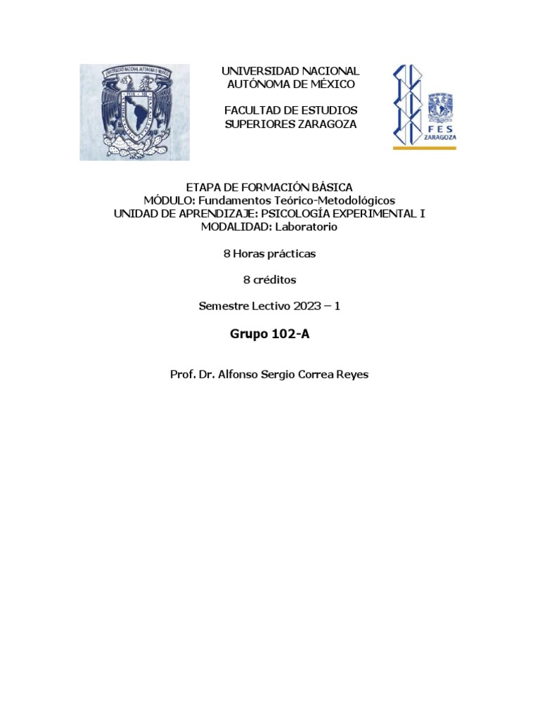 Programa Grupo 102A | PDF