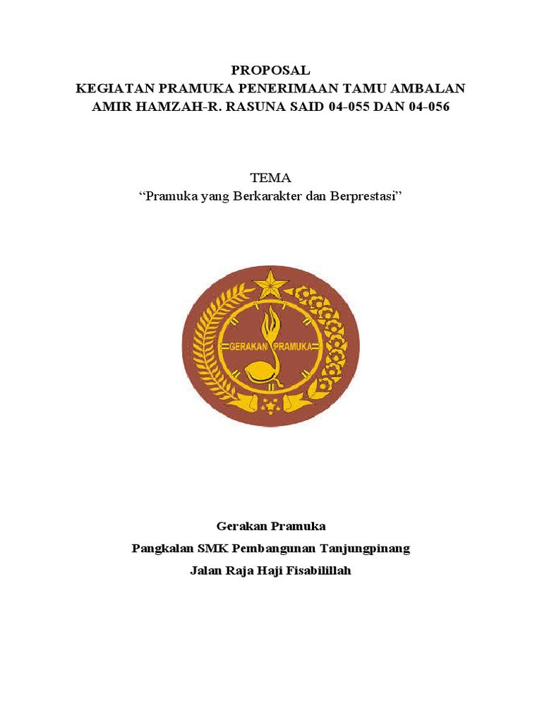 PROPOSAL Pramuka 2021 | PDF