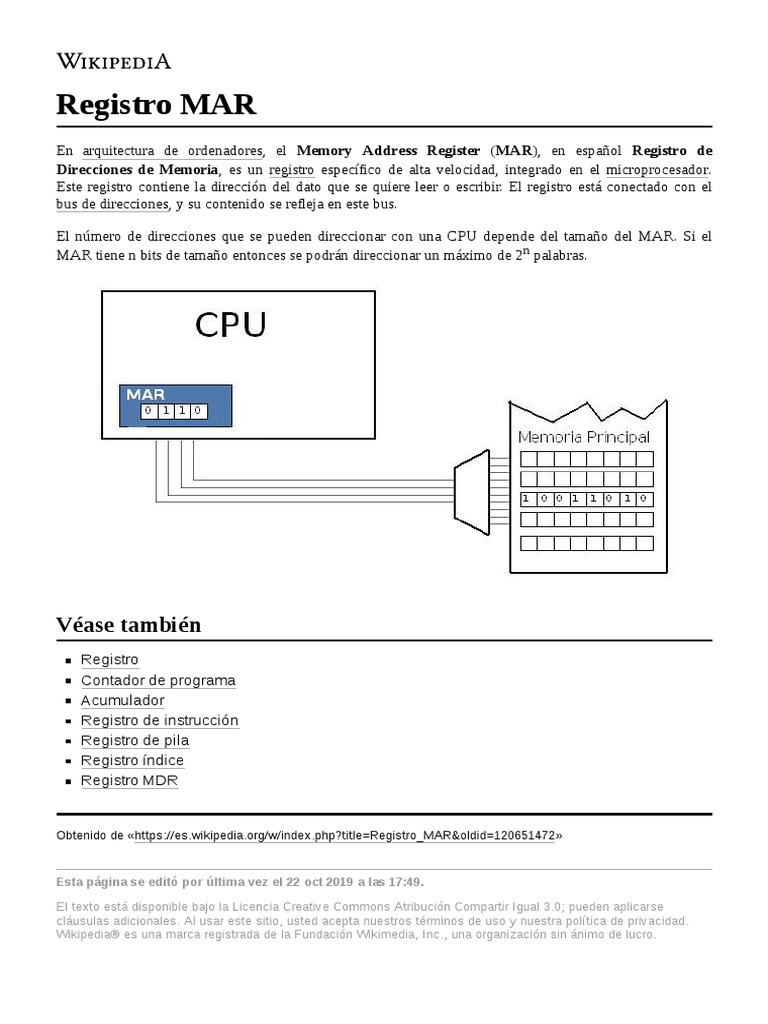 Registro MAR | PDF