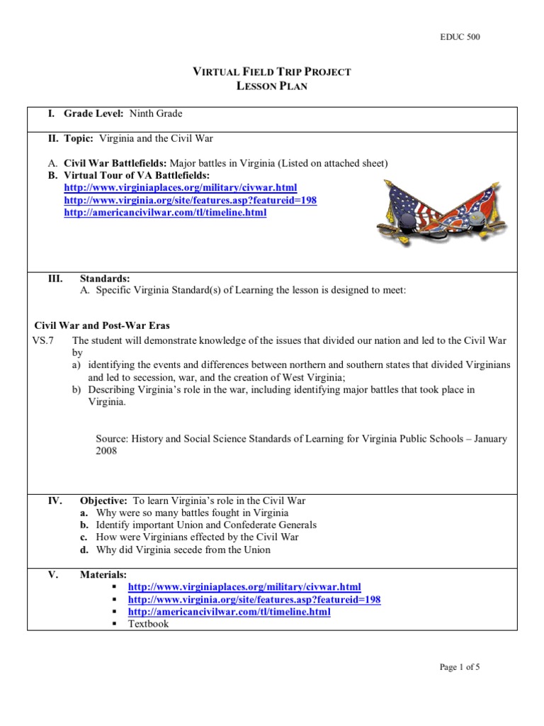 Virtual Field Trip Project Lesson Plan | PDF | Social Science | Travel