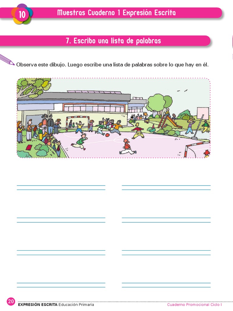 Actividades de Expresión Escrita 1º y 2º | PDF