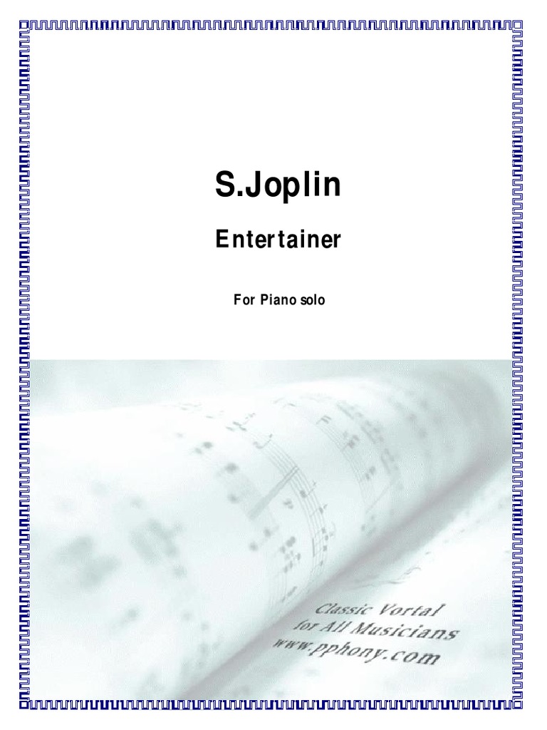 Entertainer Joplin | PDF | Rags | Compositions