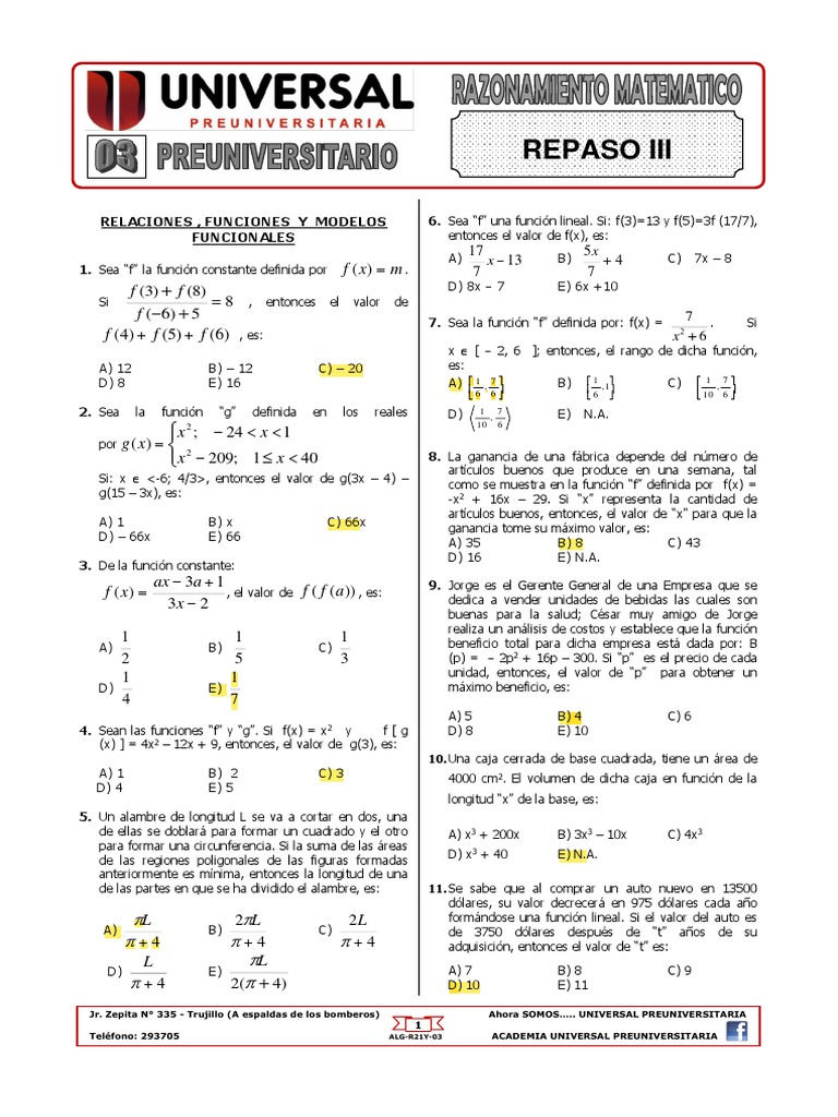 RM-R21Y-03 (Repaso III) RC | PDF
