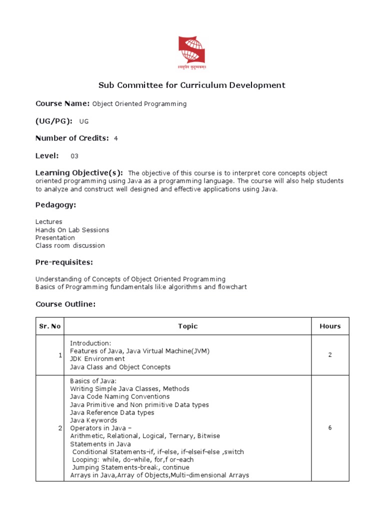 301-T3202-Object Oriented Programming | PDF | Java (Programming Language) | Method (Computer ...