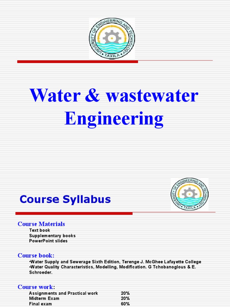 Water Distribution System Design Course Syllabus | PDF | Pipe (Fluid ...