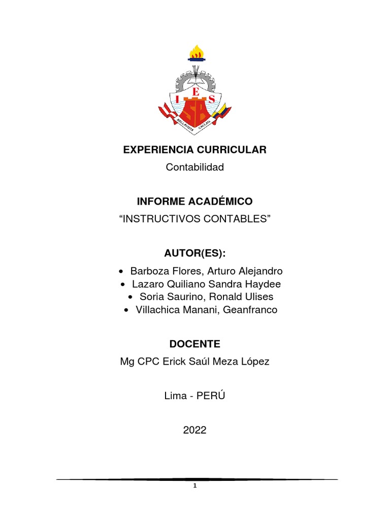 Instructivos Contables | PDF | Contabilidad | Deuda