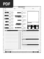 ICRPG 3E Character Sheet A2 | PDF