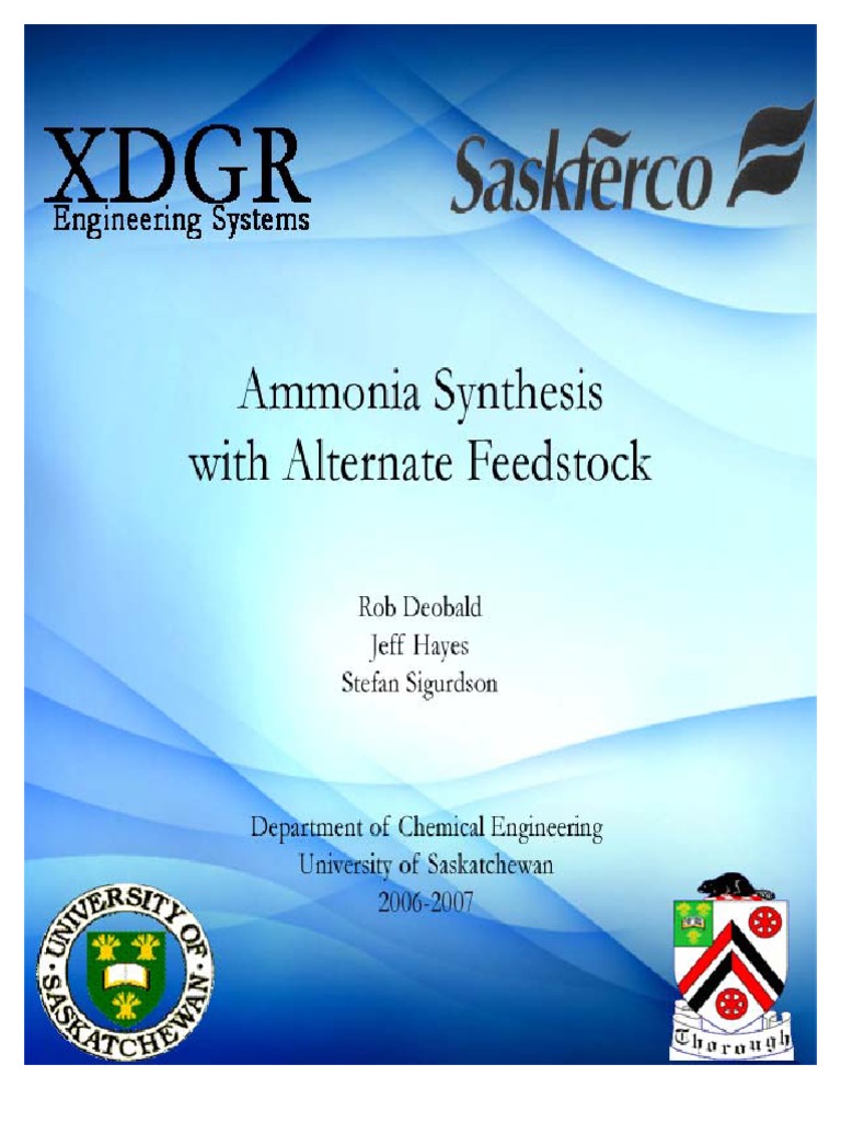 Ammonia Synthisis Loop | PDF | Heat Transfer | Ammonia