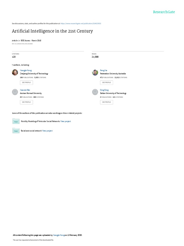 Artificial Intelligence in The 21st Century | PDF | Artificial Intelligence | Intelligence (AI ...