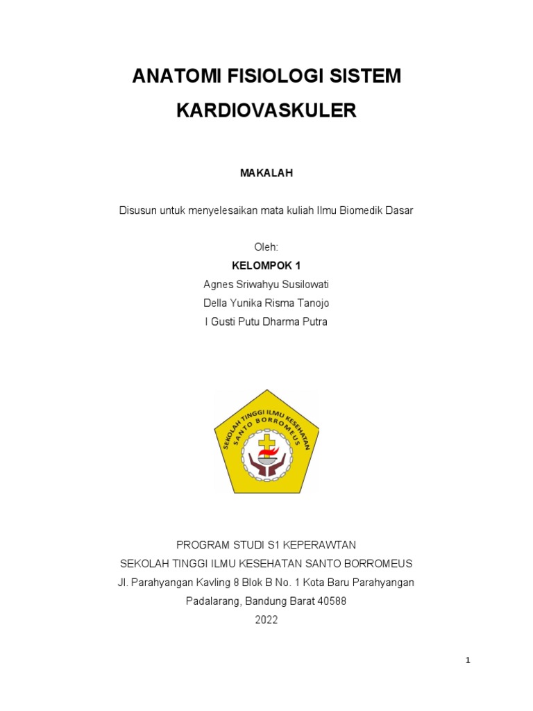Anatomi Fisiologi Sistem Kardiovaskuler | PDF