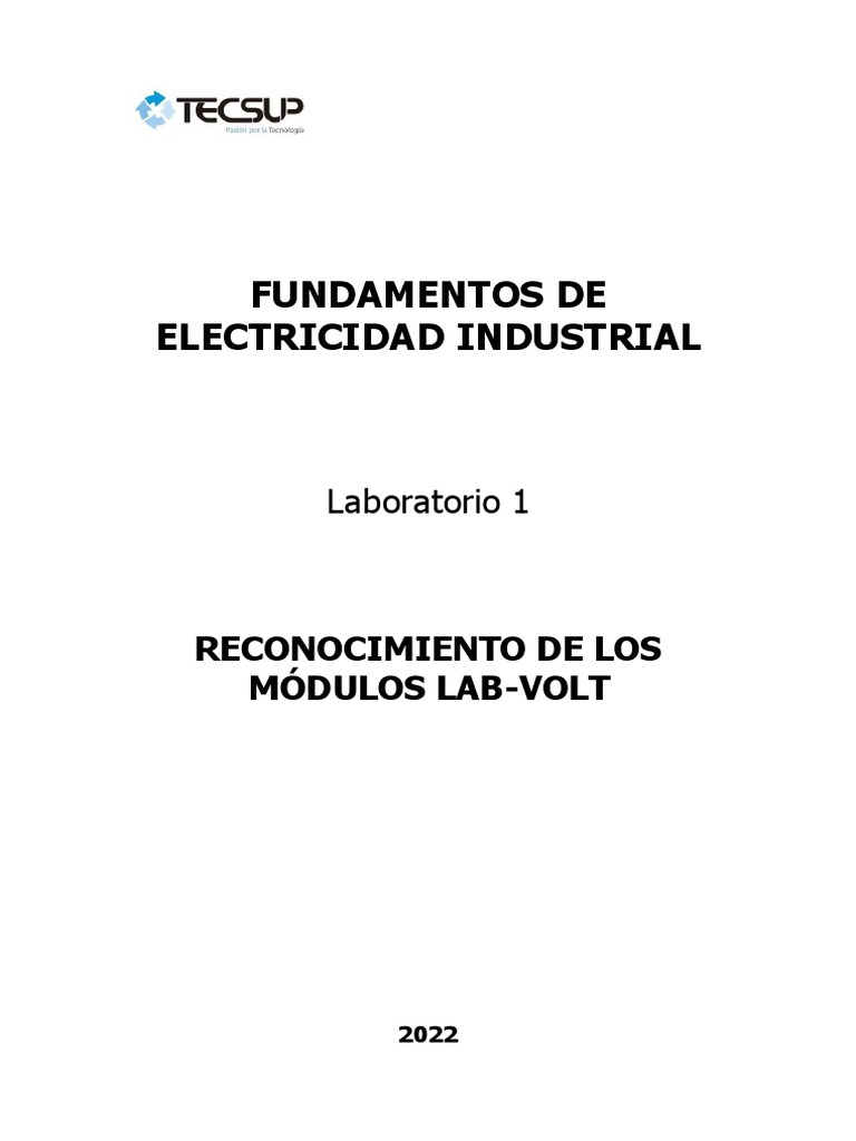 Lab 1 Reconocimiento de Los Módulos Lab-Volt | PDF