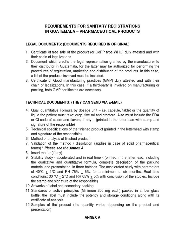 Guatemala Pharma Registration Guide | PDF | Accuracy And Precision | Assay