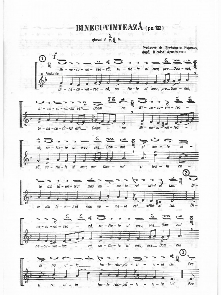 Psalmul 102, Gl. V | PDF