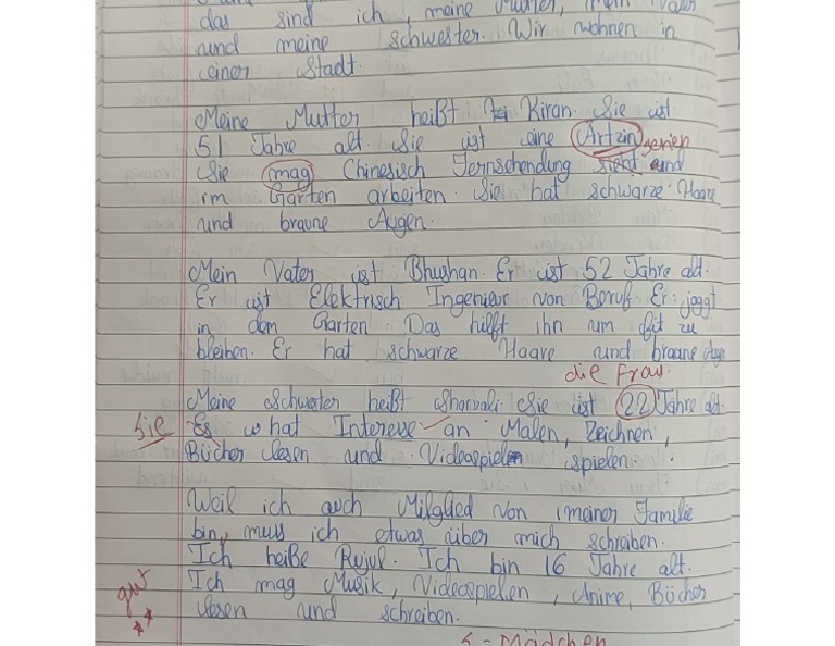 German Meine Familie | PDF