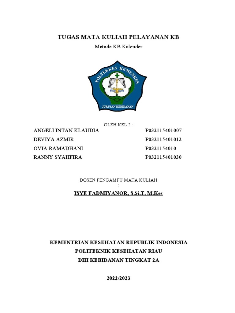 Metode KB Kalender - Kel 2 | PDF