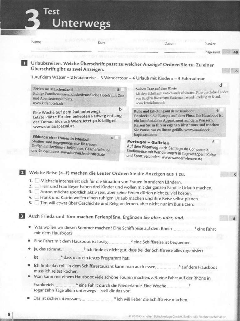 Studio 21 A2 Testheft - 3 | PDF