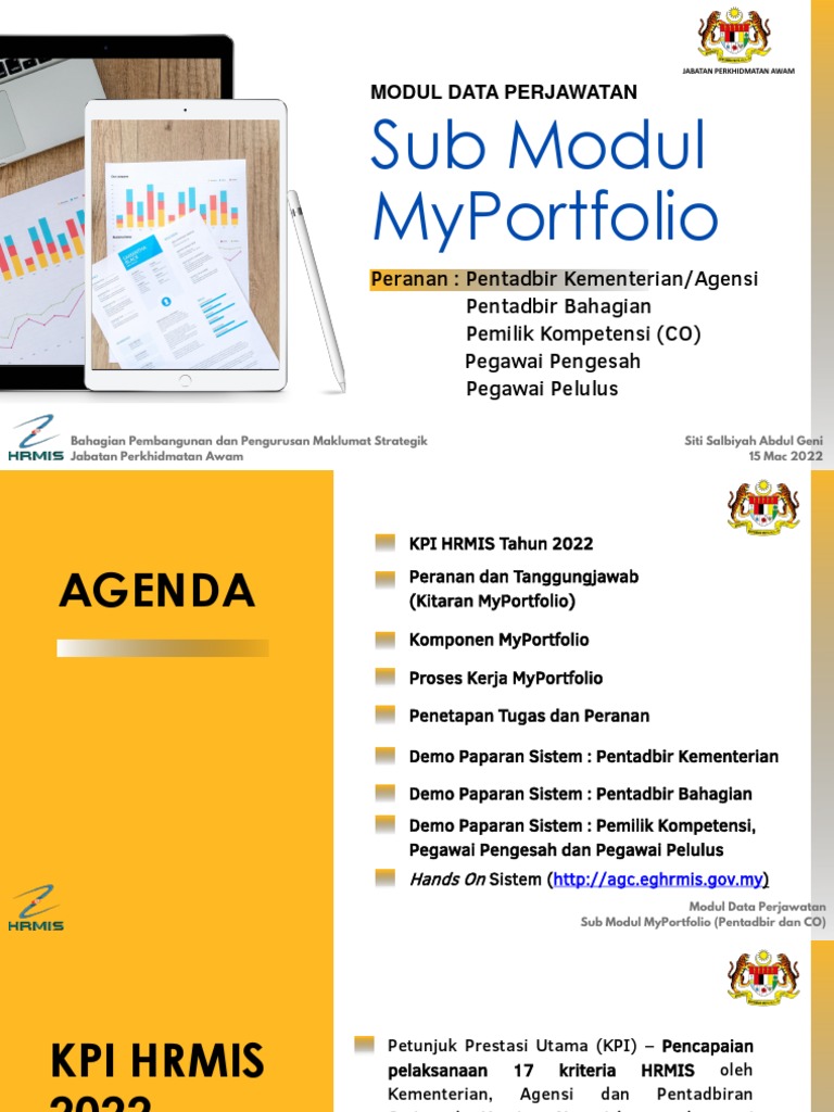 Slide MyPortfolio Pentadbir CO | PDF