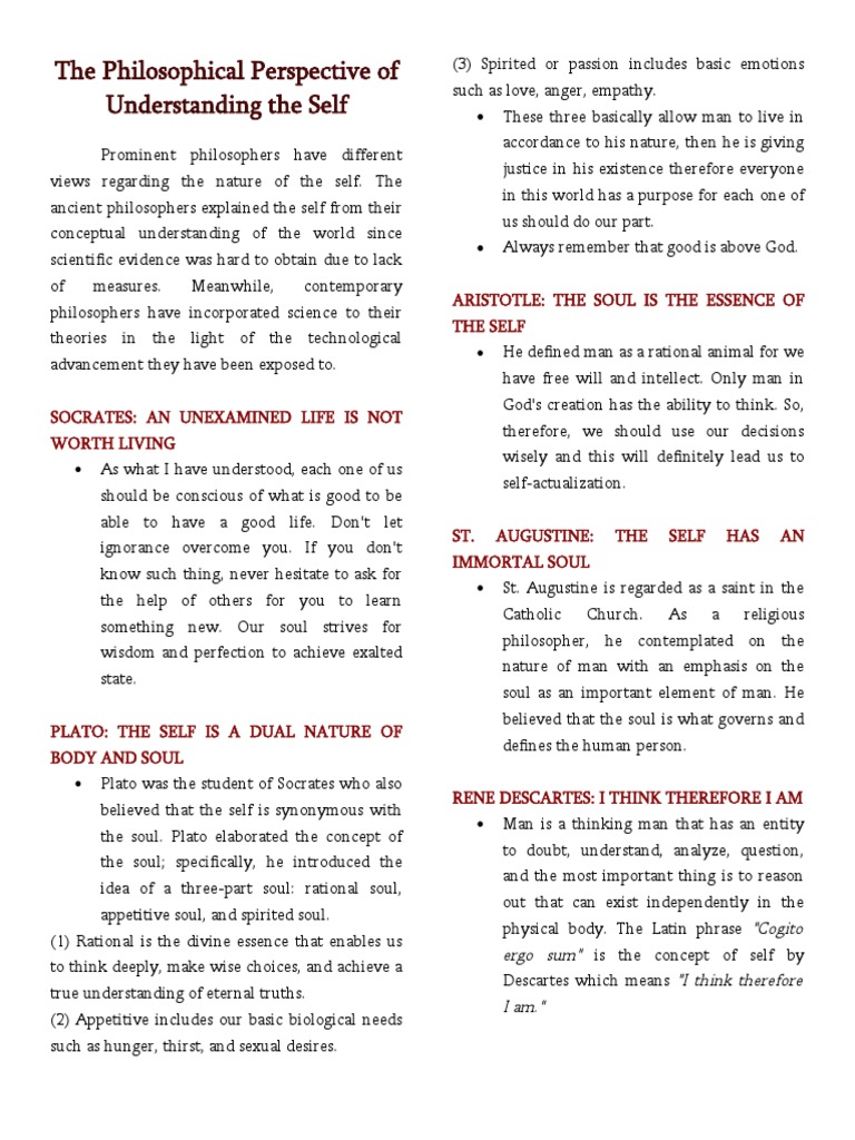 Topic 1 - Philosophical Perspectives | PDF