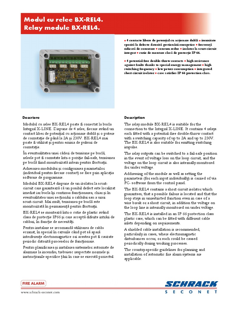 Modul Cu Relee BX-REL4. Relay Module BX-REL4.: Descriere Description | PDF