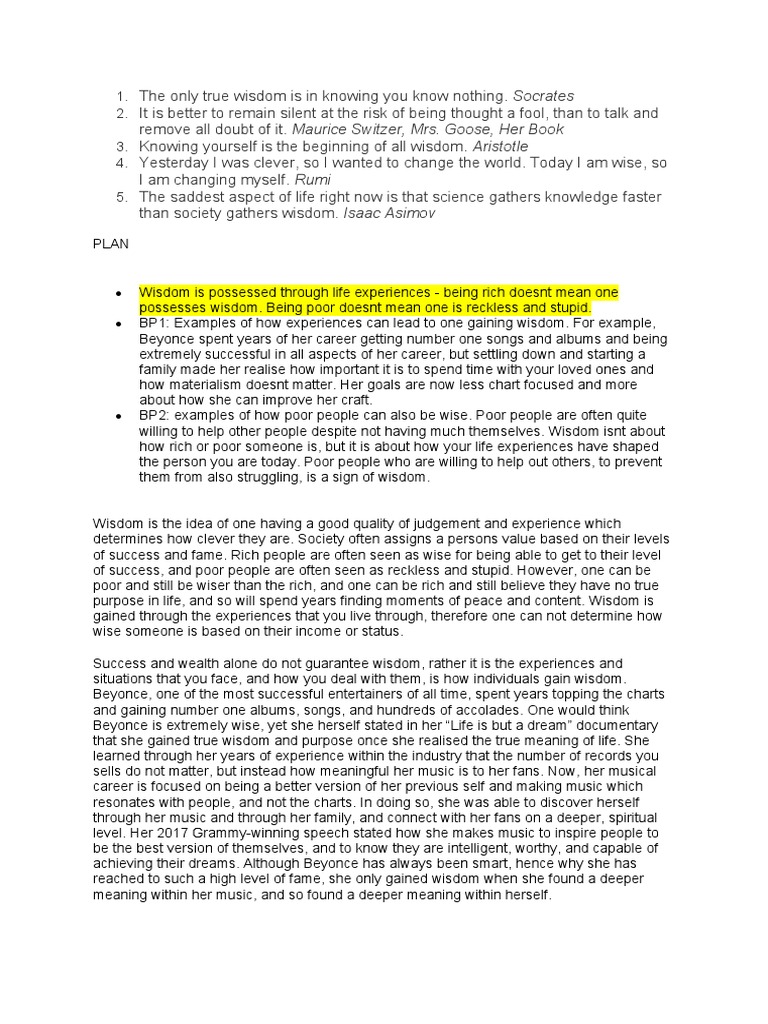 The Only True Wisdom Is in Knowing You Know Nothing | PDF