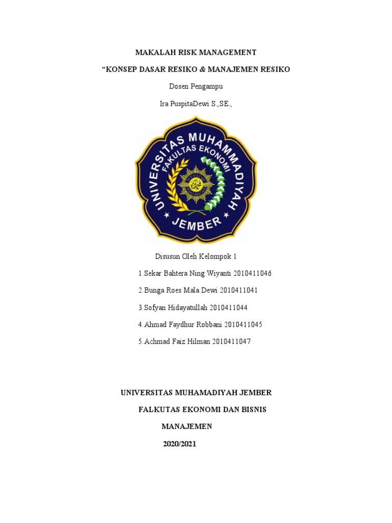 Makalah Risk Management | PDF