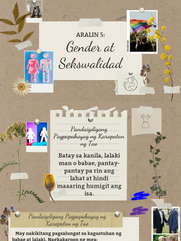 Aralin 5 Gender at Sekswalidad (Ap 10) | PDF