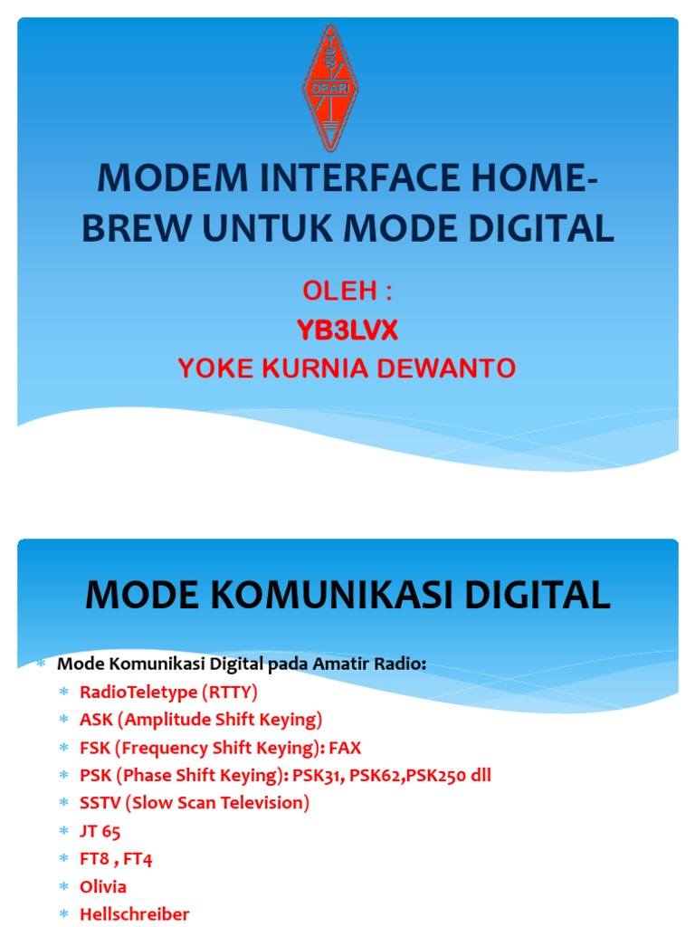 Homebrew Digital Mode Interface | PDF