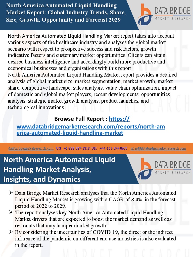 North America Automated Liquid Handling Market | PDF | Market Analysis ...