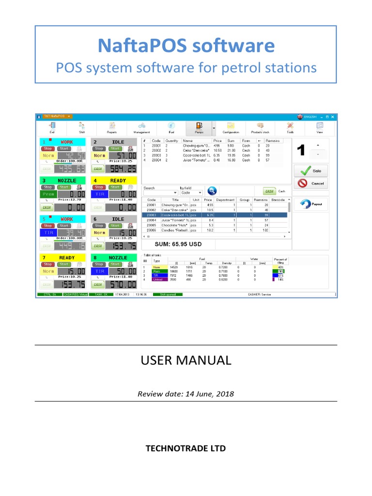 NaftaPOS User Manual: A Comprehensive Guide to Using POS System Software for Petrol Stations ...
