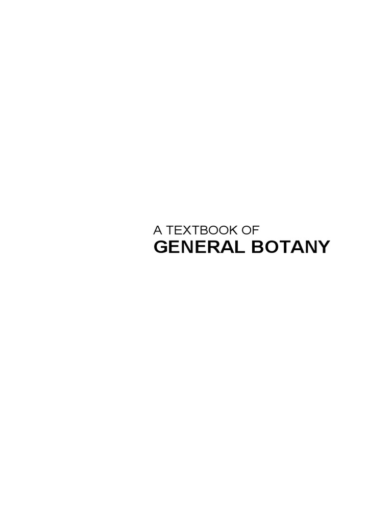 A Textbook of General Botany (PDFDrive) | PDF | Leaf | Osmosis