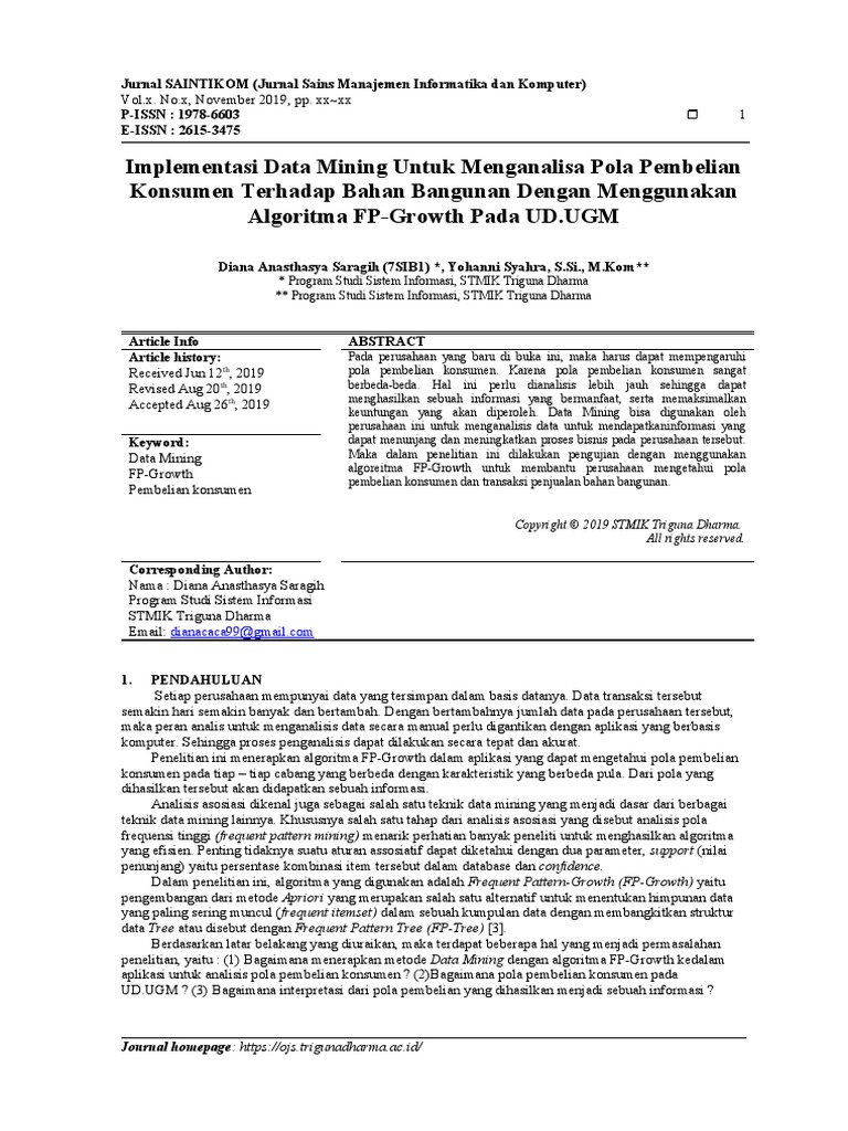 Fp-Growth Metode | PDF