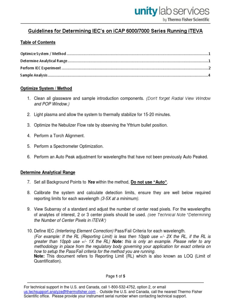 Guidelines For Determining Interfering Element Corrections On ICAP 6000-7000 Series Running ...