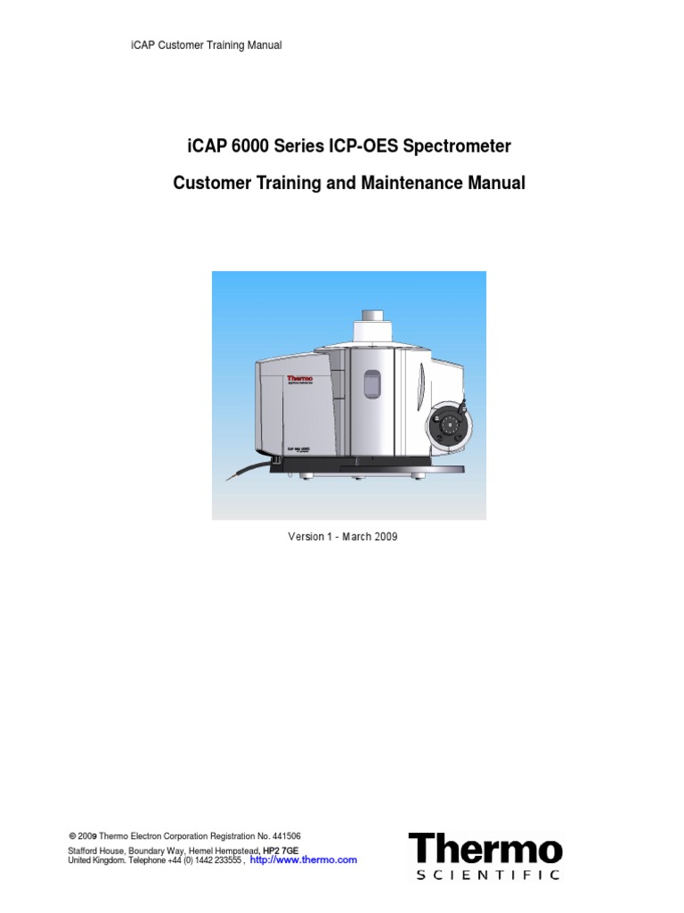 Ver 1 - ICAP 6000 Customer Training Manual | PDF | Databases | Pump