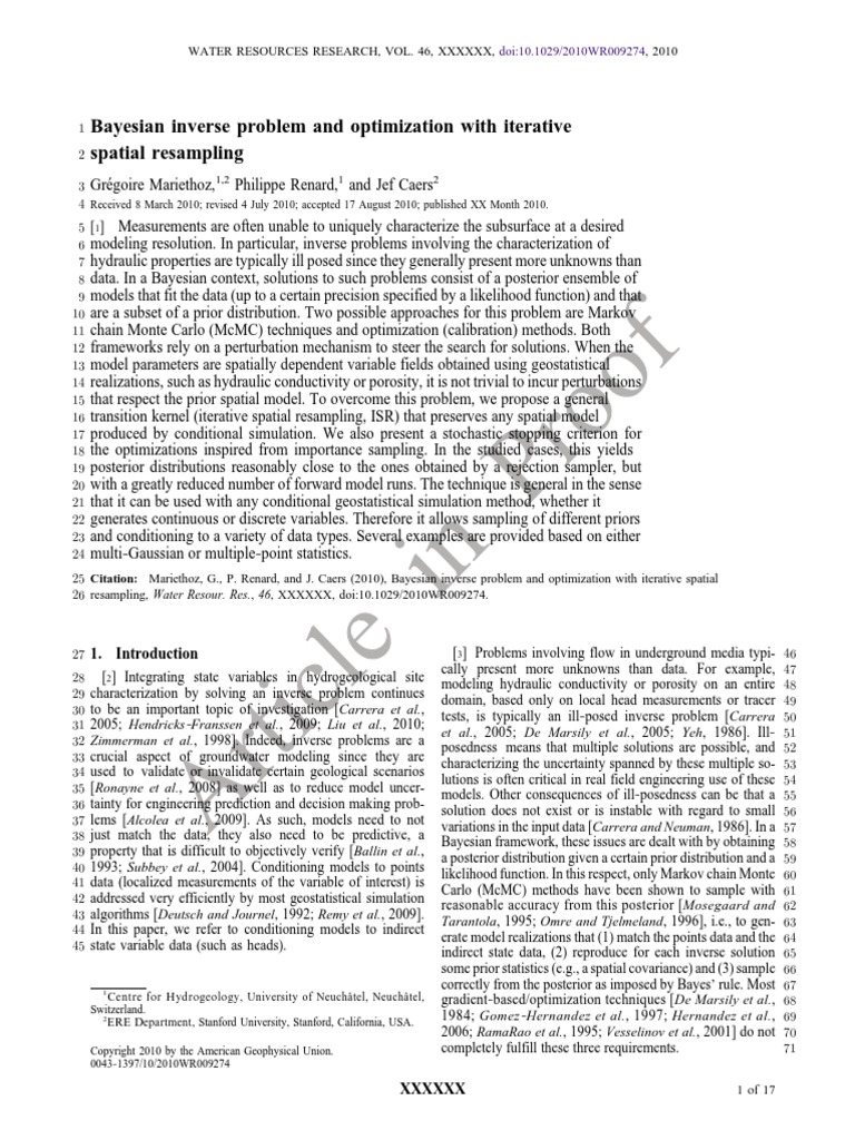 Bayesian Inverse Problem And Optimizatio Pdf Mathematical Optimization Bayesian Inference