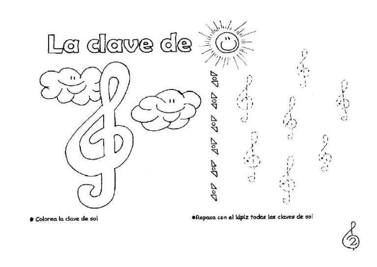 Ficha Clave de Sol | PDF