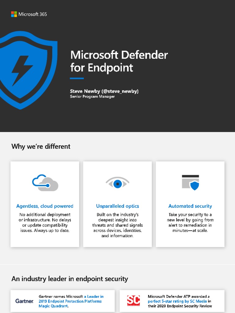 Microsoft Defender For Endpoint Overview | PDF