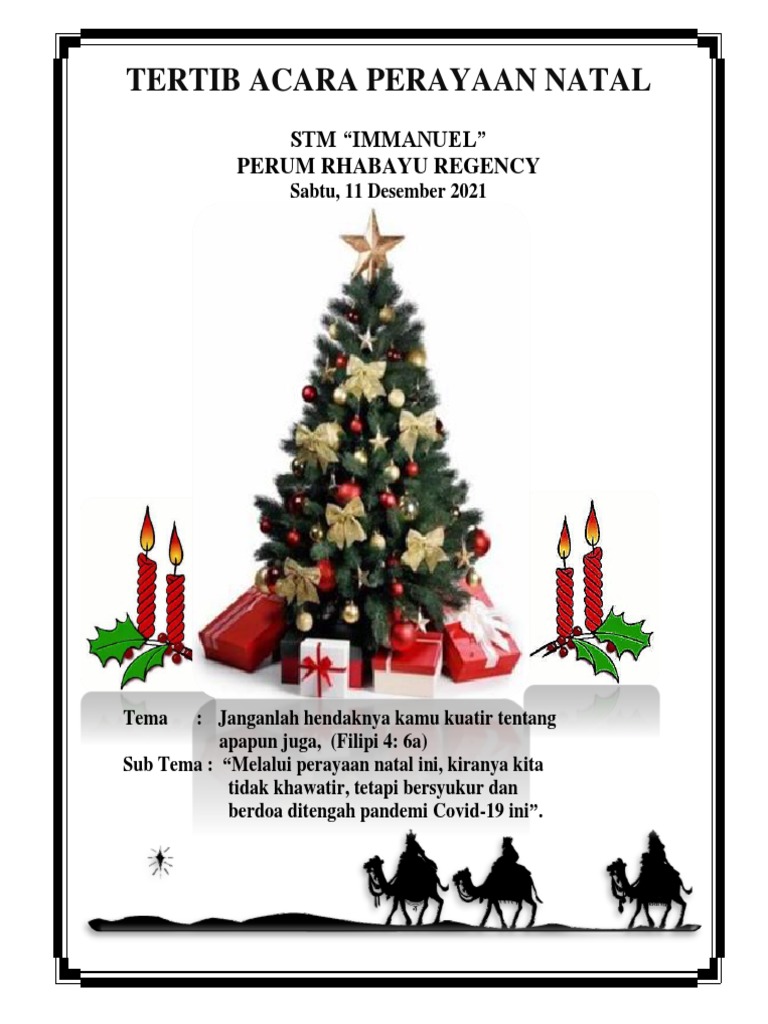 Tata Tertib Acara Natal STM 2021 | PDF | Memasak, Makanan, & Anggur