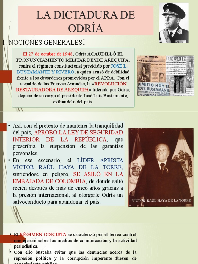 La Dictadura de Odría | PDF