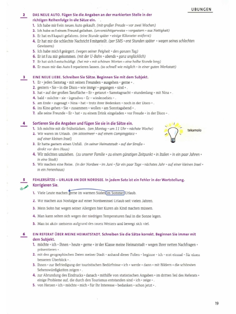 TeKaMoLo Übungen | PDF