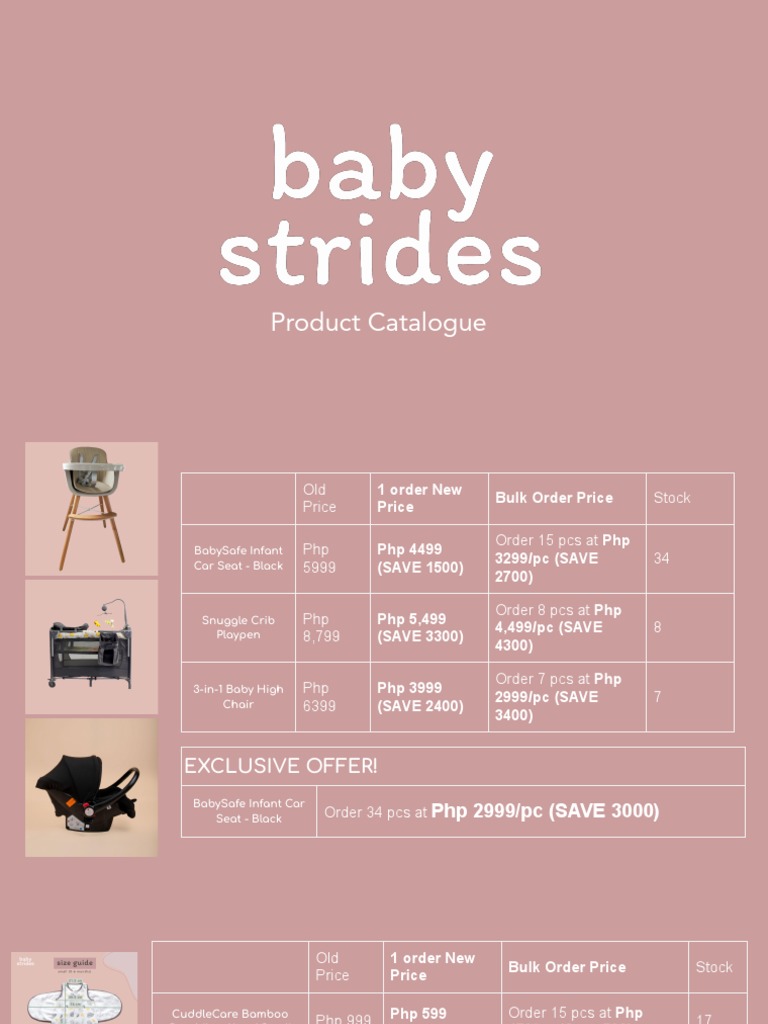 Baby Products Price List & Discounts | PDF | Personal Computers ...