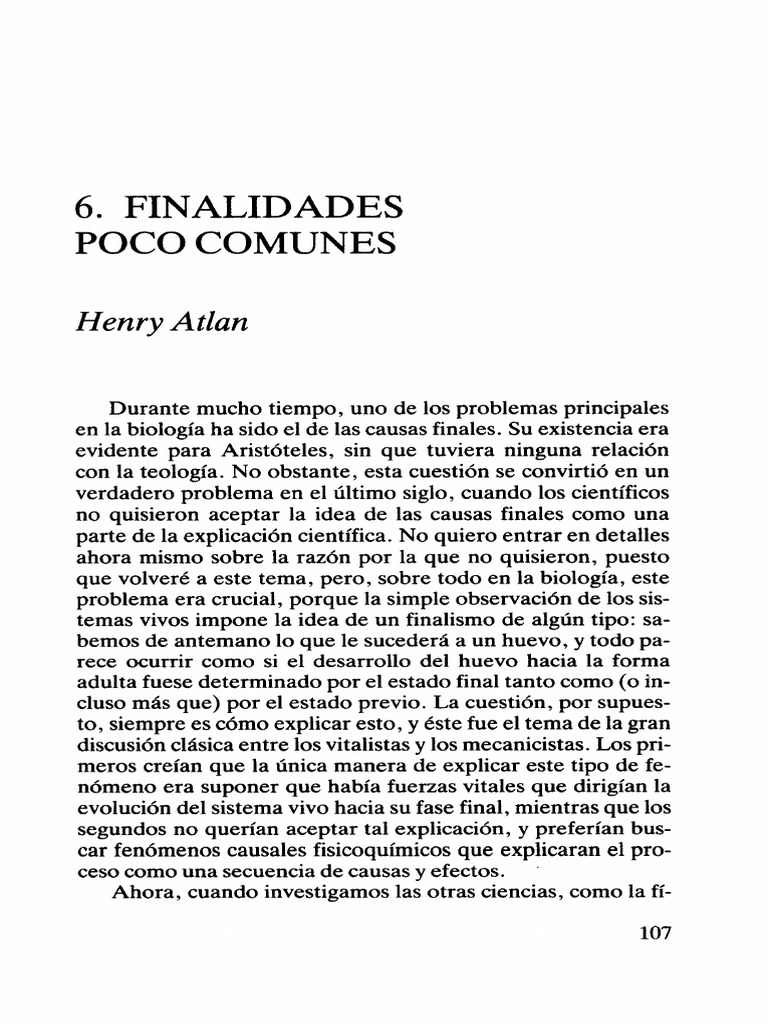 Finalidades Poco Comunes Atlan | PDF