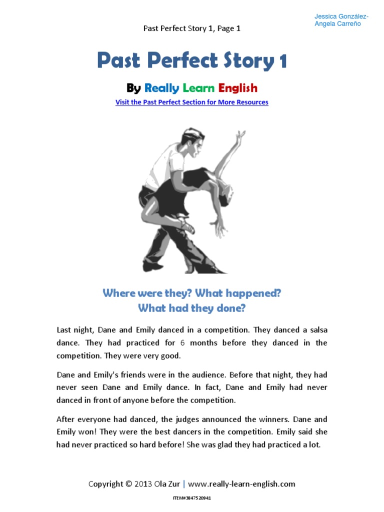 Past Perfect Reading Comprehension | PDF | Question | Syntax