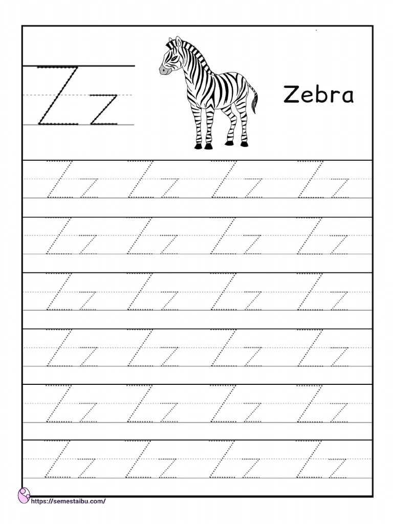 Menebalkan Huruf Abjad Z | PDF