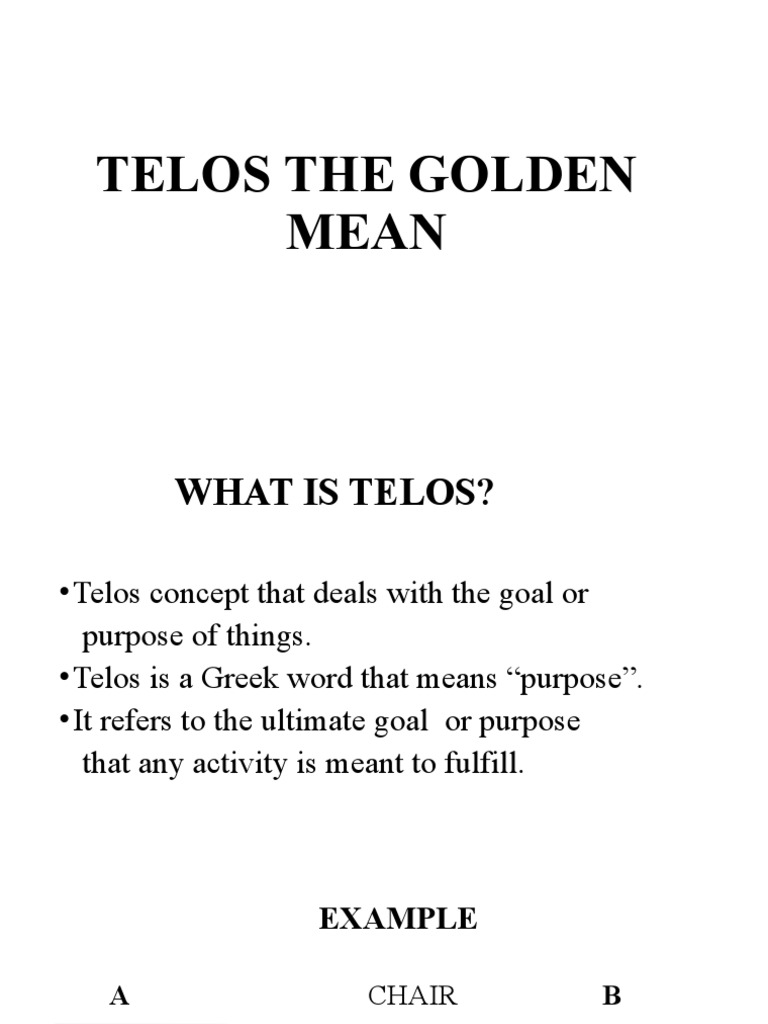 Telos The Golden Mean | PDF
