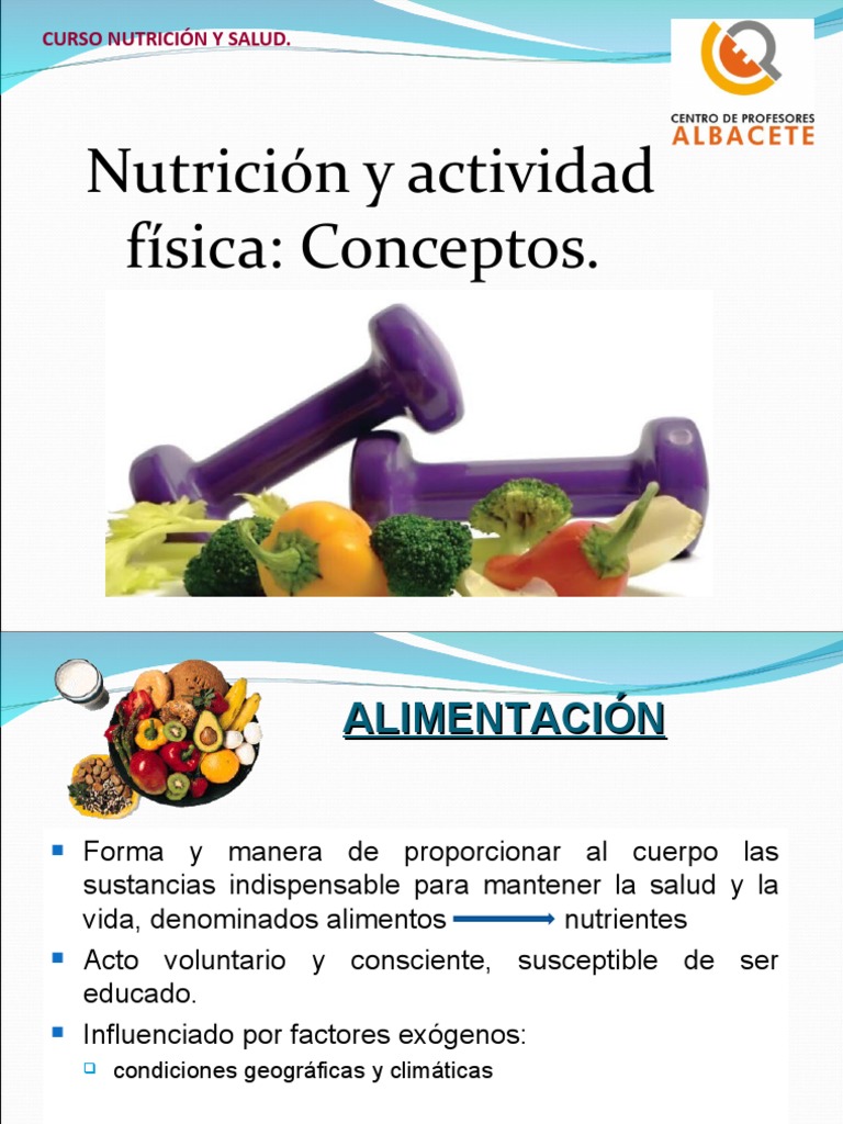 Nutrición y Actividad Física | PDF | Alimentos | Nutrición