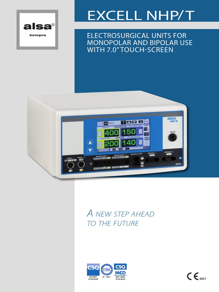 Catalogo Electrobisturi ALSA NHPT | PDF | Analog To Digital Converter | Electrical Engineering