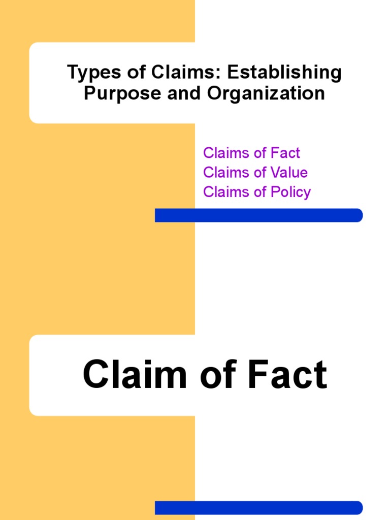 10 Types of Claims | PDF | Argument | Social Institutions